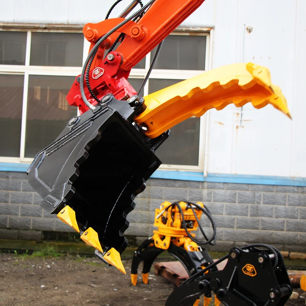 Jiangtu Hydraulic Thumb Grab Bucket for Excavator - Durable & Versatile