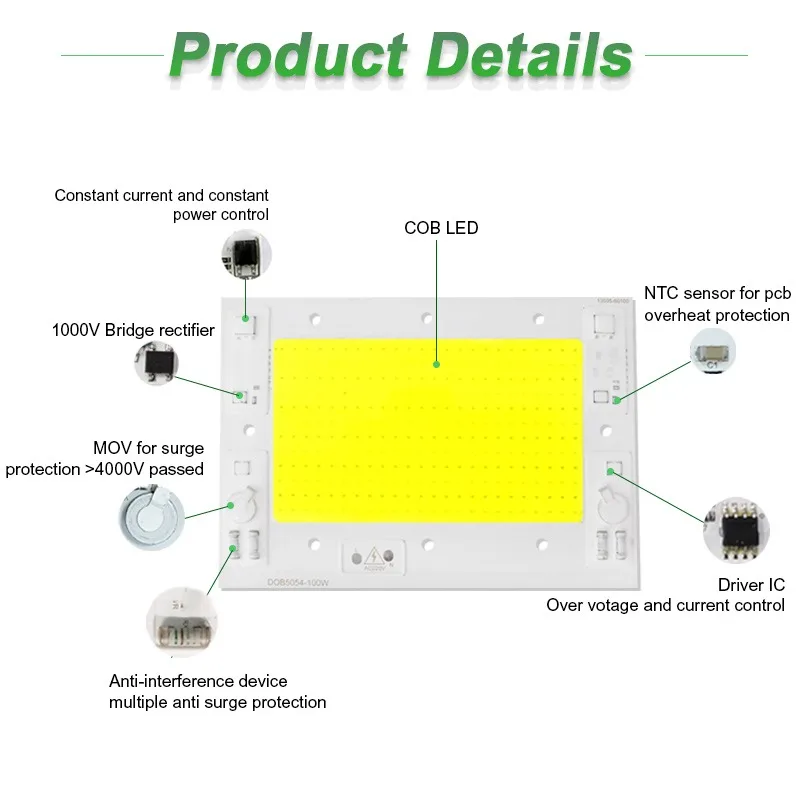 High Power LED Flip Chip COB Modules - Efficient Lighting