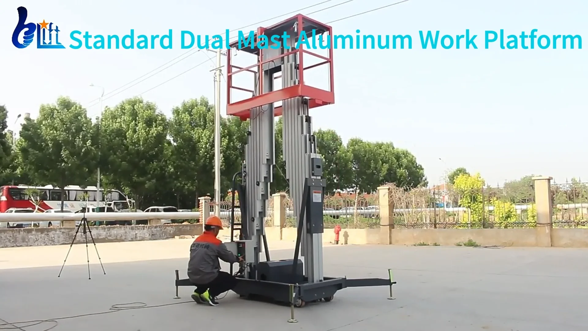 200kg Load Capacity Portable Work Platform Lifts Lifting Mechanism For ...