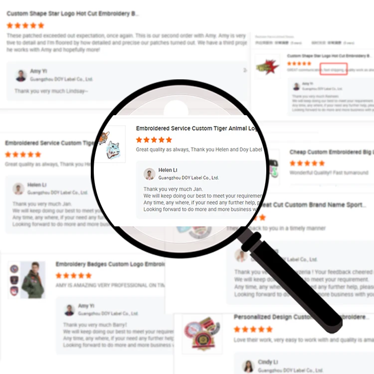 Custom Logo Gold Metallic Thread Woven Patches for Clothing