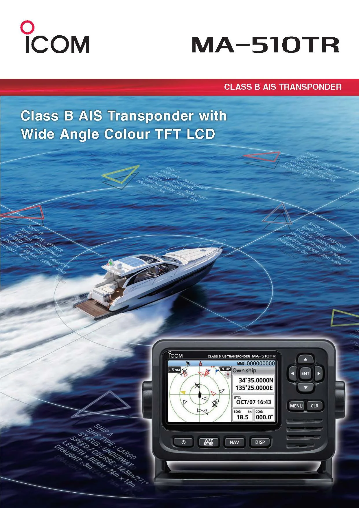 ICOM MA-510TR AIS Transponder - Reliable Maritime Communications