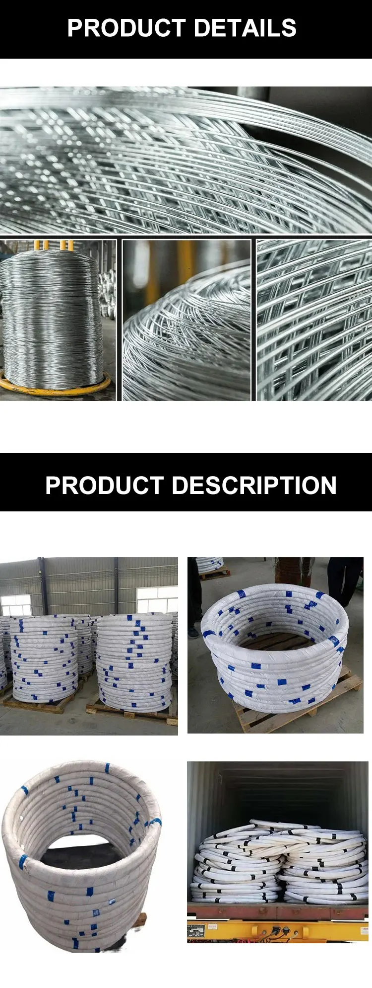 12 Gauge Zinc Coated Galvanized Steel Wire For Construction - Buy 6 ...