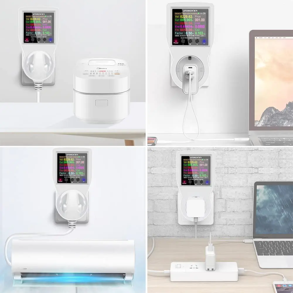 Smart Wifi Watt Meter Plug-in US Socket Power Meter