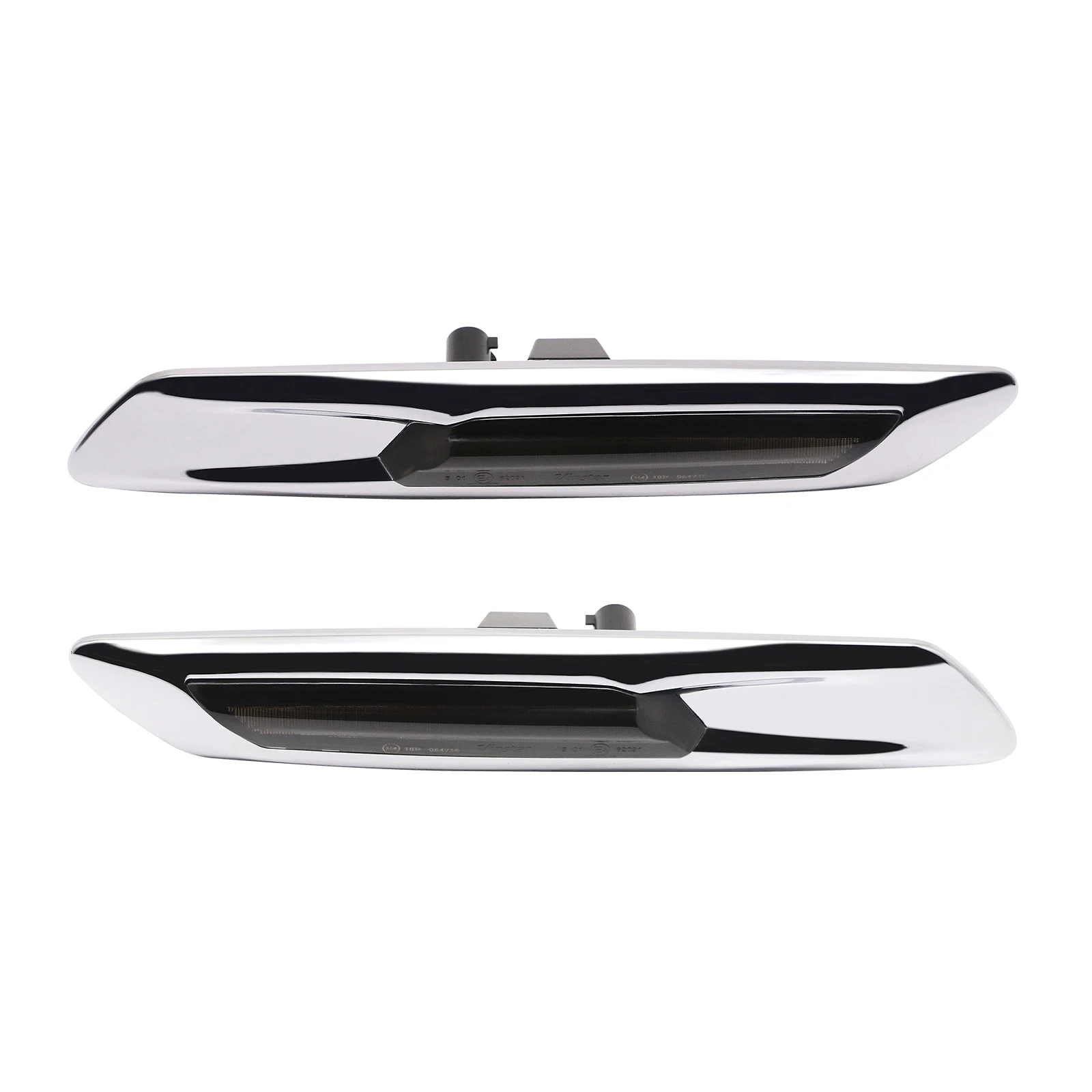 Ailead Silver Chrome Finishes Dynamic Side Indicator Led Turn Signal ...