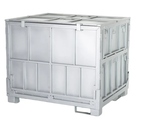 Metal Storage Foldable Shipping Basket Crate Rubber Block Shipping Mb5 ...