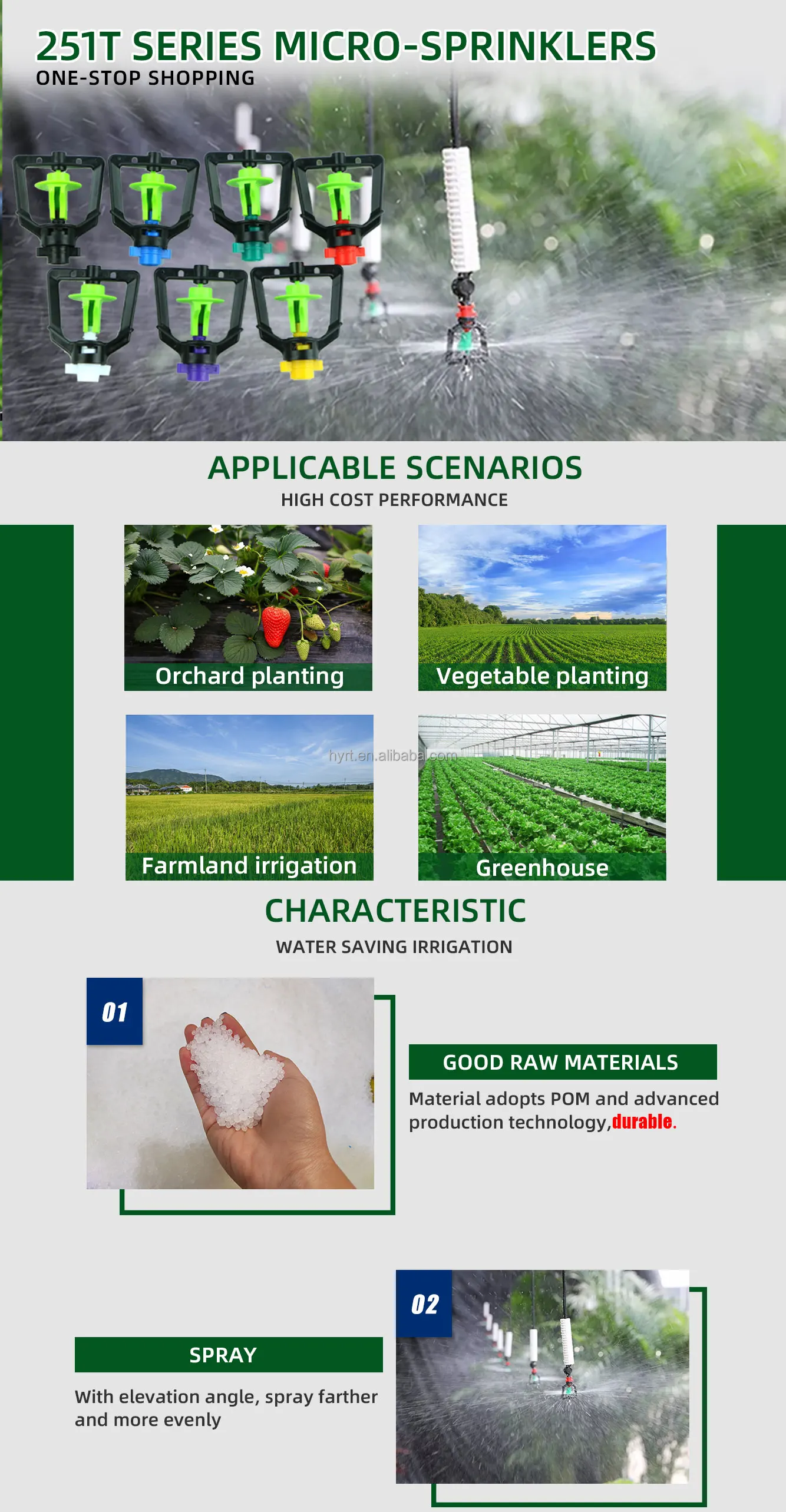 Irrigation Sprinkler - Efficient Overhead Misting System