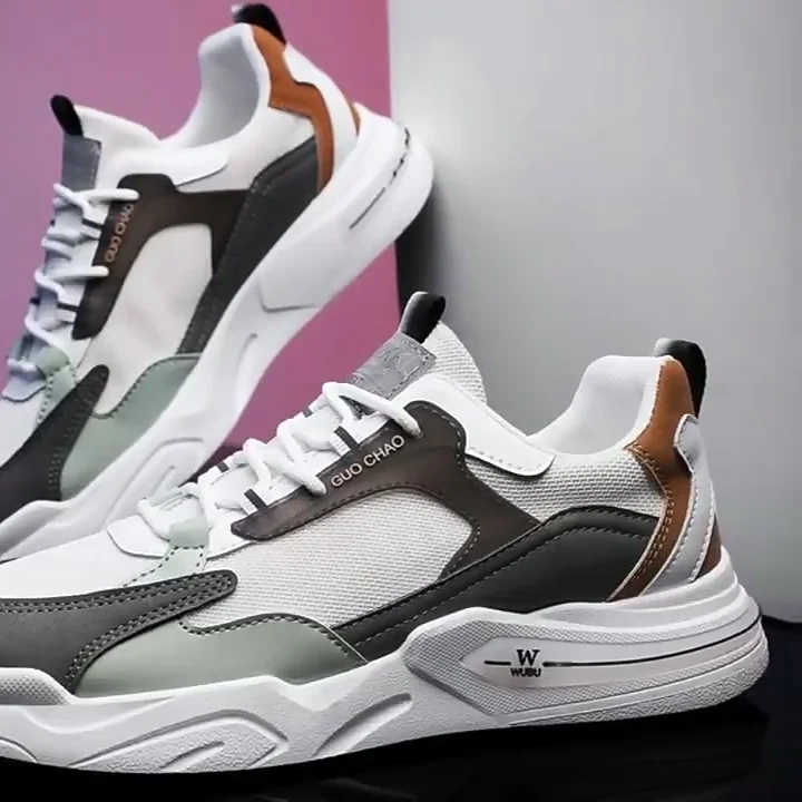 Spring Walking Style Men Shoes New Design Fashion Sneakers Wholesale ...