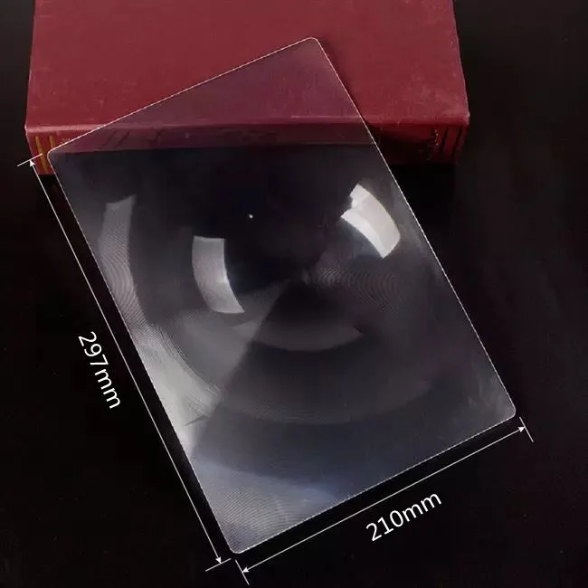 A4 Magnifier Pvc Transparent Magnifying Lens,Hw816 Card Bookmark ...