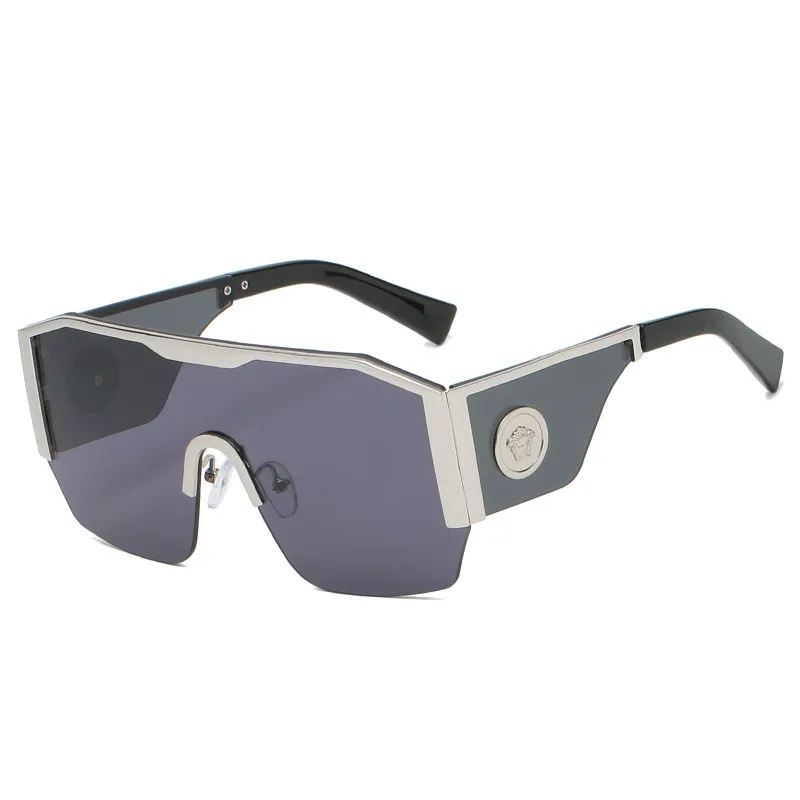 Black Oversized Eyewear Glasses Metal Frame Big Frame Shades Luxury ...