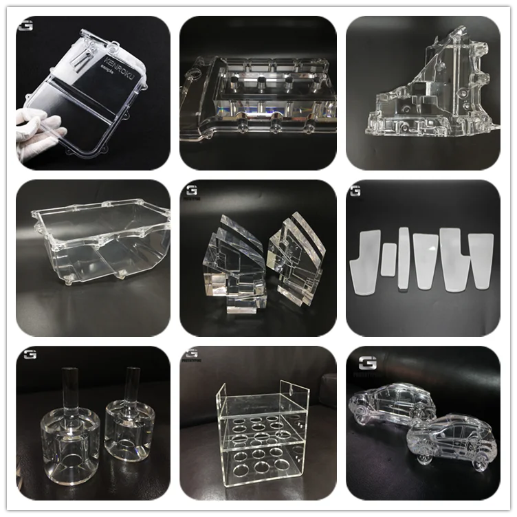 Custom clear 3D Printing Prototype, CNC Plastic Machining Parts ...