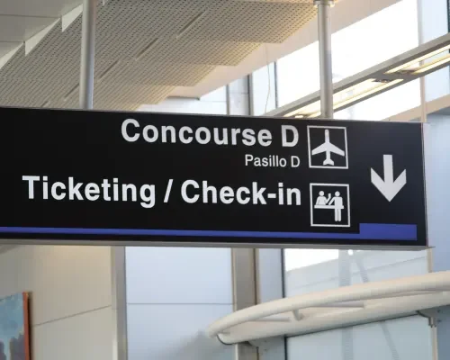 Custom Luminous Light Box Direction Sign for Airport & Mall