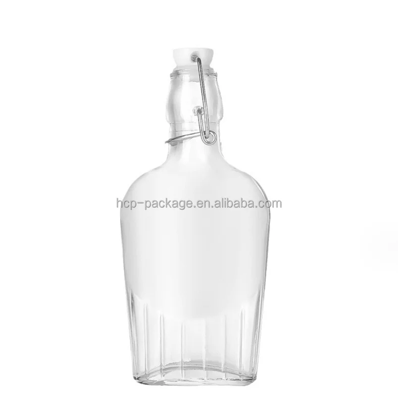 240ml 480ml Glass Bottles Swing Flip Top Cap Cover Sealing Lock Lid For ...