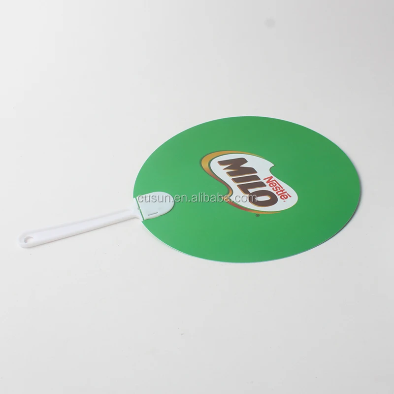 Round Shape PP Hand Fan Promotion - Eco-Friendly Gift