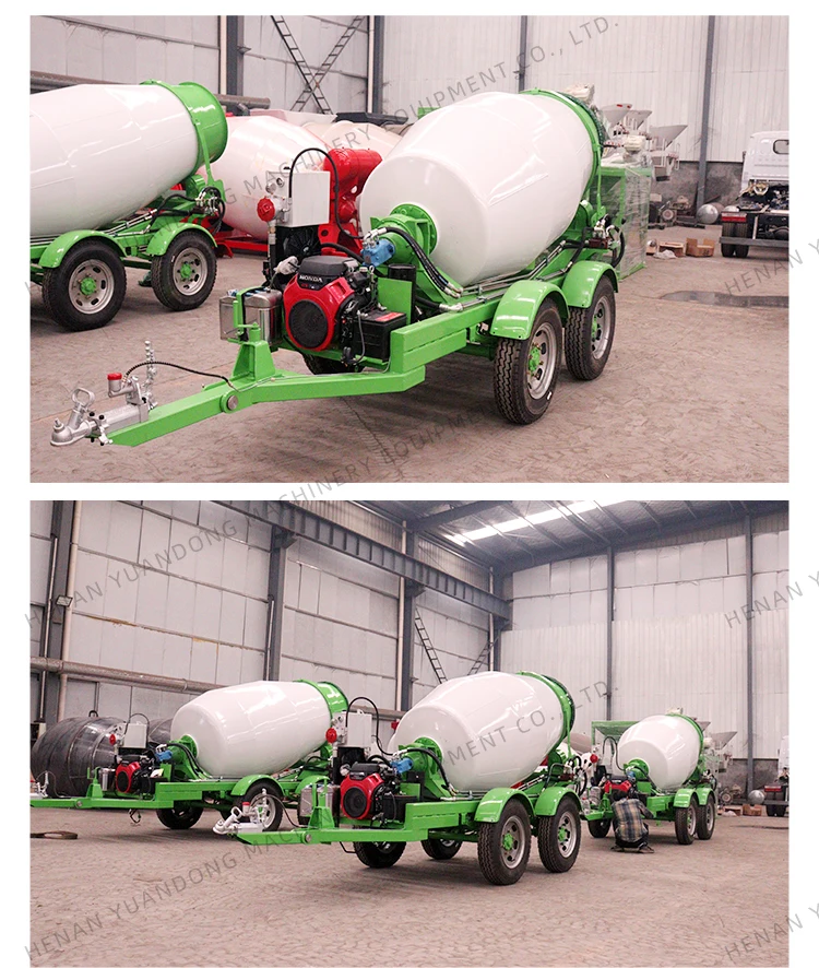 High Efficiency Cement Mixer - 3 Axle Semi-trailer