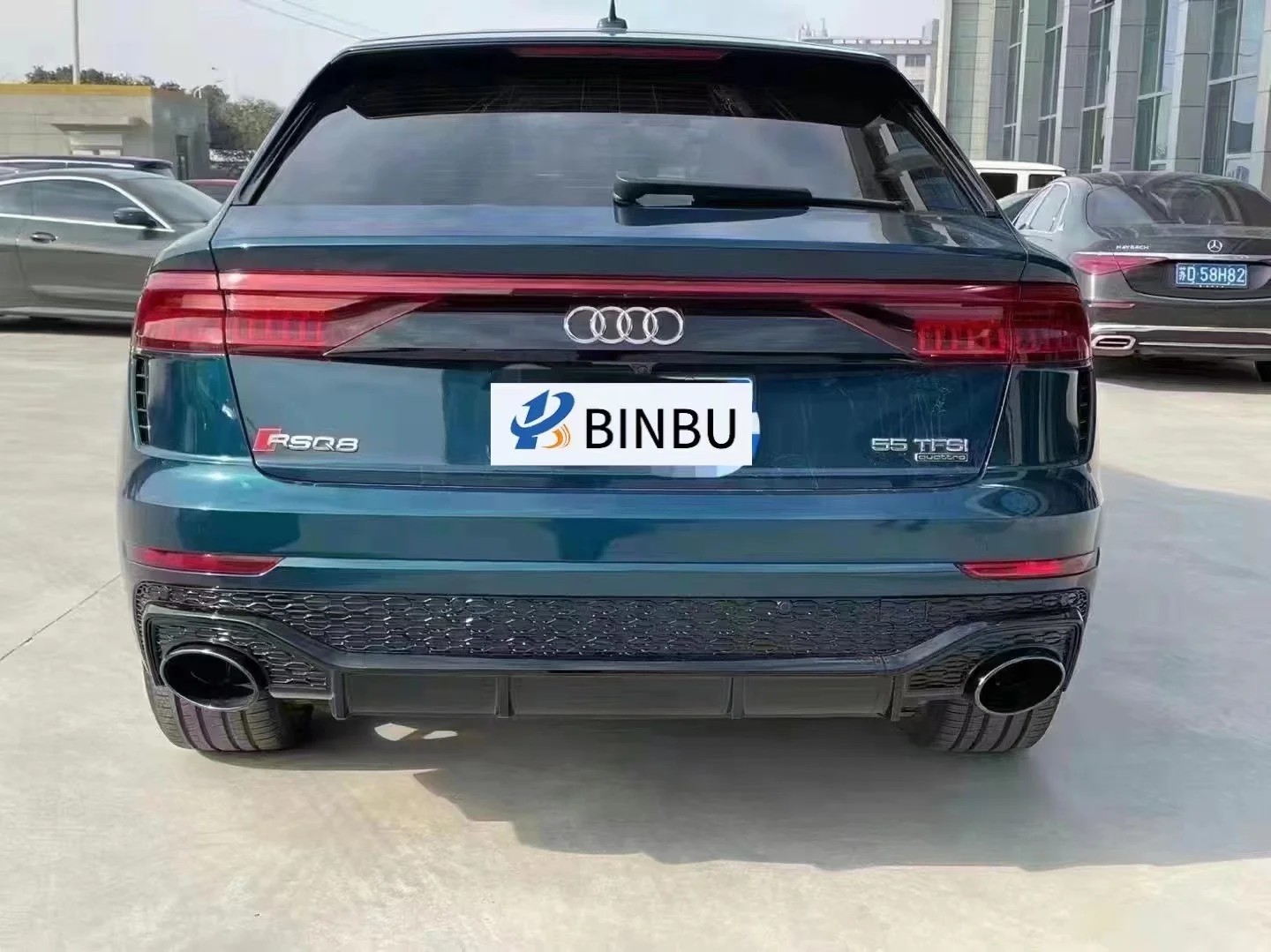 For Audi Q8 Modified Rsq8 Front And Rear Bumper Body Kit Upgrade Body ...