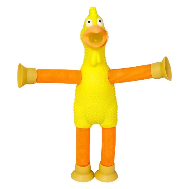 Santa Telescopic Tube Children's Pop Tube With Light Snowman Tube ...