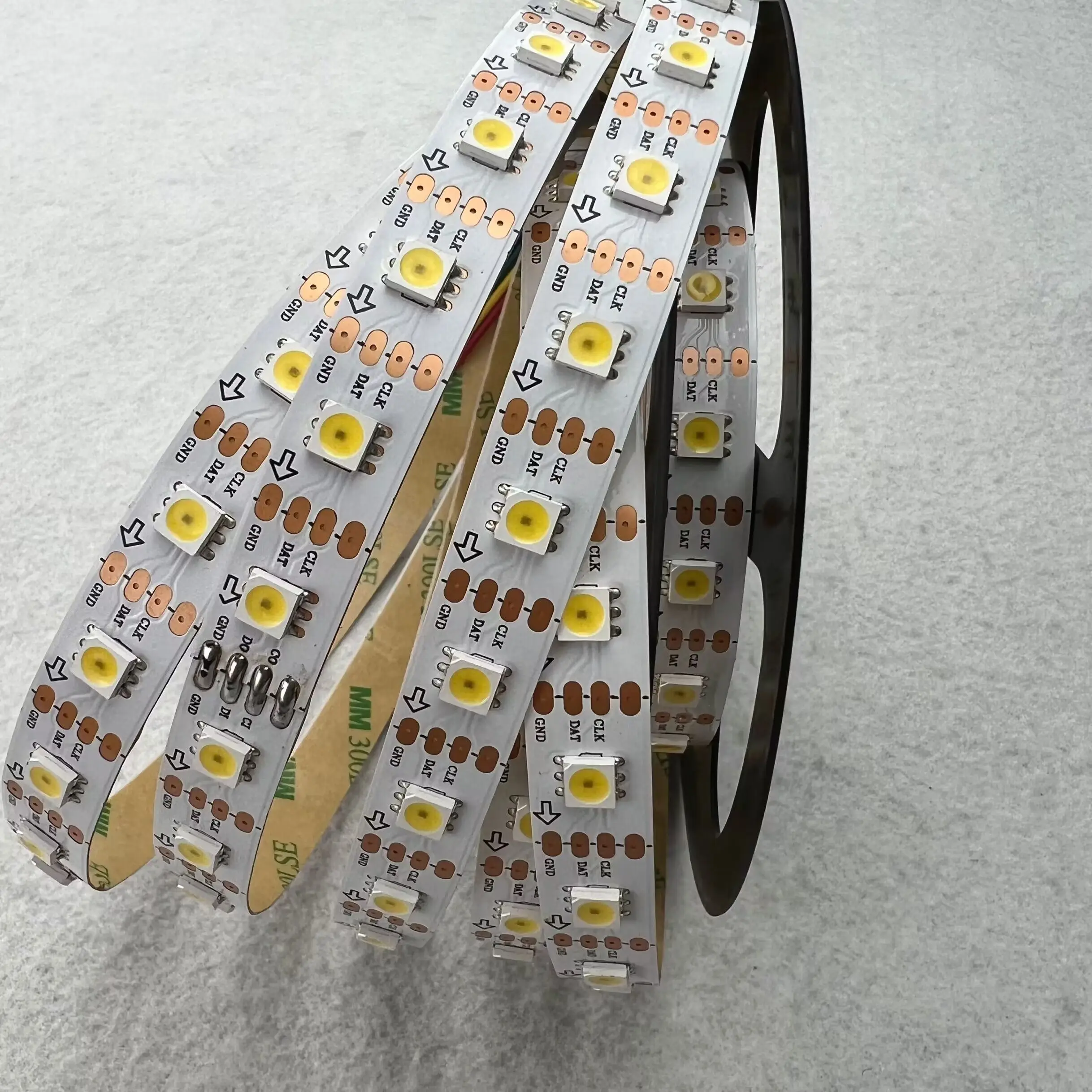 DC5V APA-102C/SK9822 WHITE Color(6500K) Addressable LED Pixel Strip ...