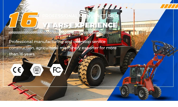 Zl10 1000kg Wheel Loader With Joysticks Construction Machinery 4x4 ...