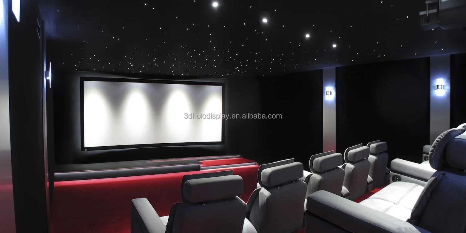 SMX Acoustic Transparent Projector Screen - 4K/8K Home Theater