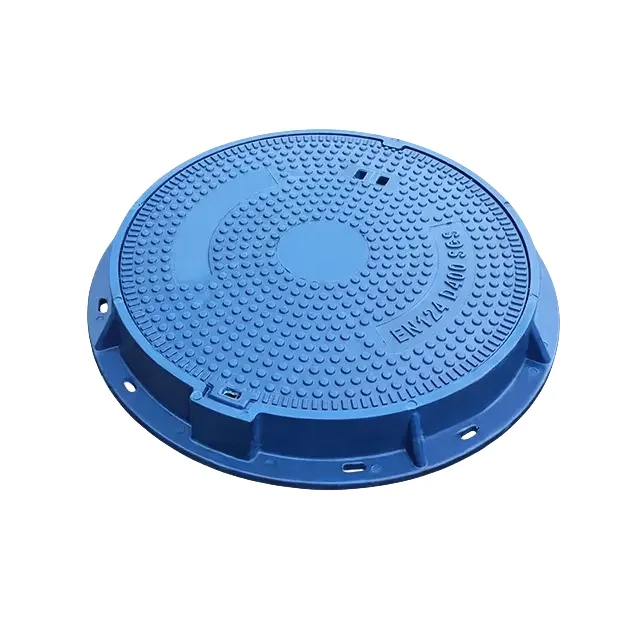 High mechanical properties SMC manhole cover 550mm Round D400 FRP GRP ...