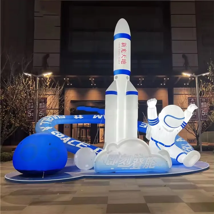 Giant Inflatable Rocket And Astronaut /missile Space Model For ...