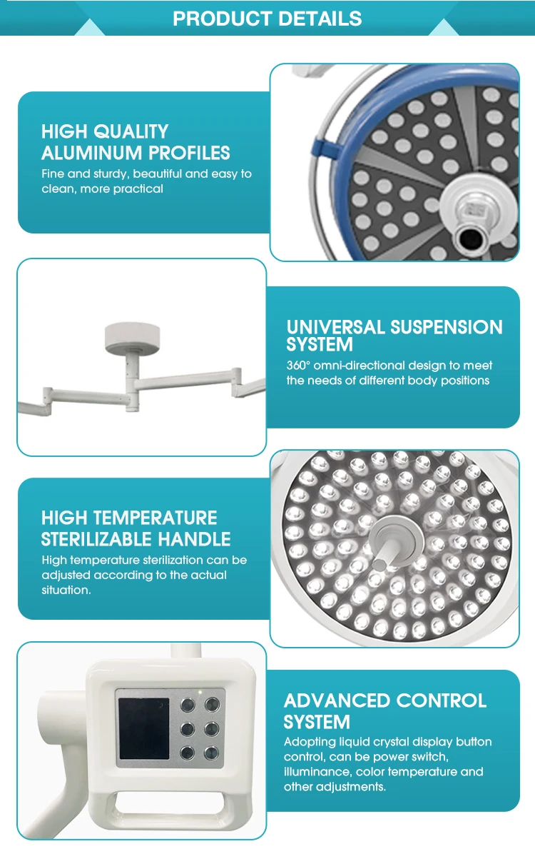 New Surgical Operation Theatre Room Ceiling Light Double Surgery LED ...