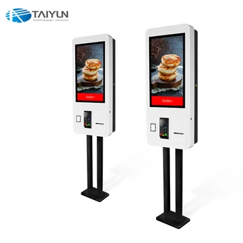 27 Inch Floor Stand Lcd Digital Signage Solutions Self-payment Fast ...