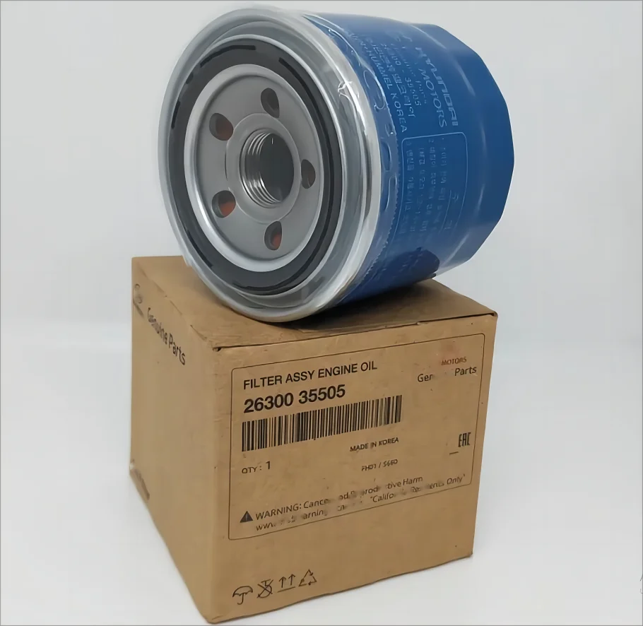 Oil Filter 26300-35505 for Kia & Hyundai - Reliable Performance