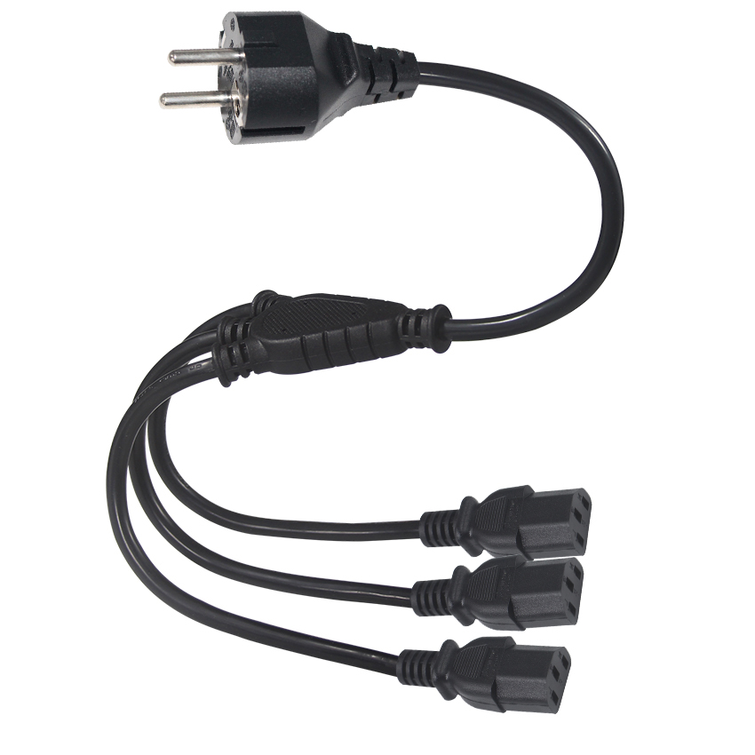 European 250v 16a Computer Monitor Cable Cee77 Euro Plug Black Ac Eu 3 ...