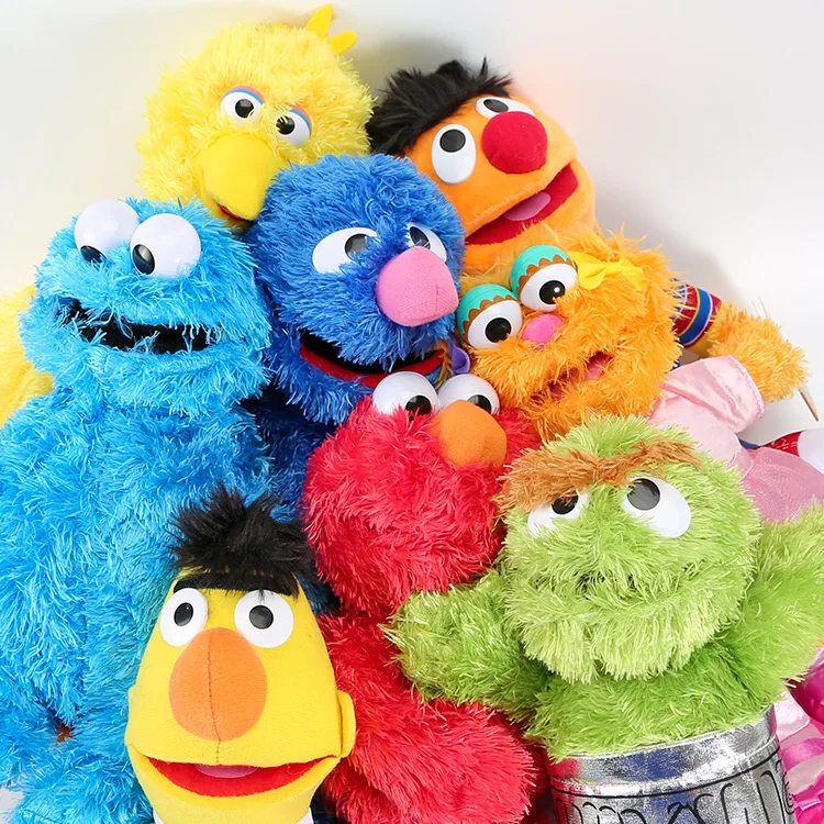 Wholesale 25-42cm Sesame Street Hand Puppet Elmo Super Soft Stuffed ...