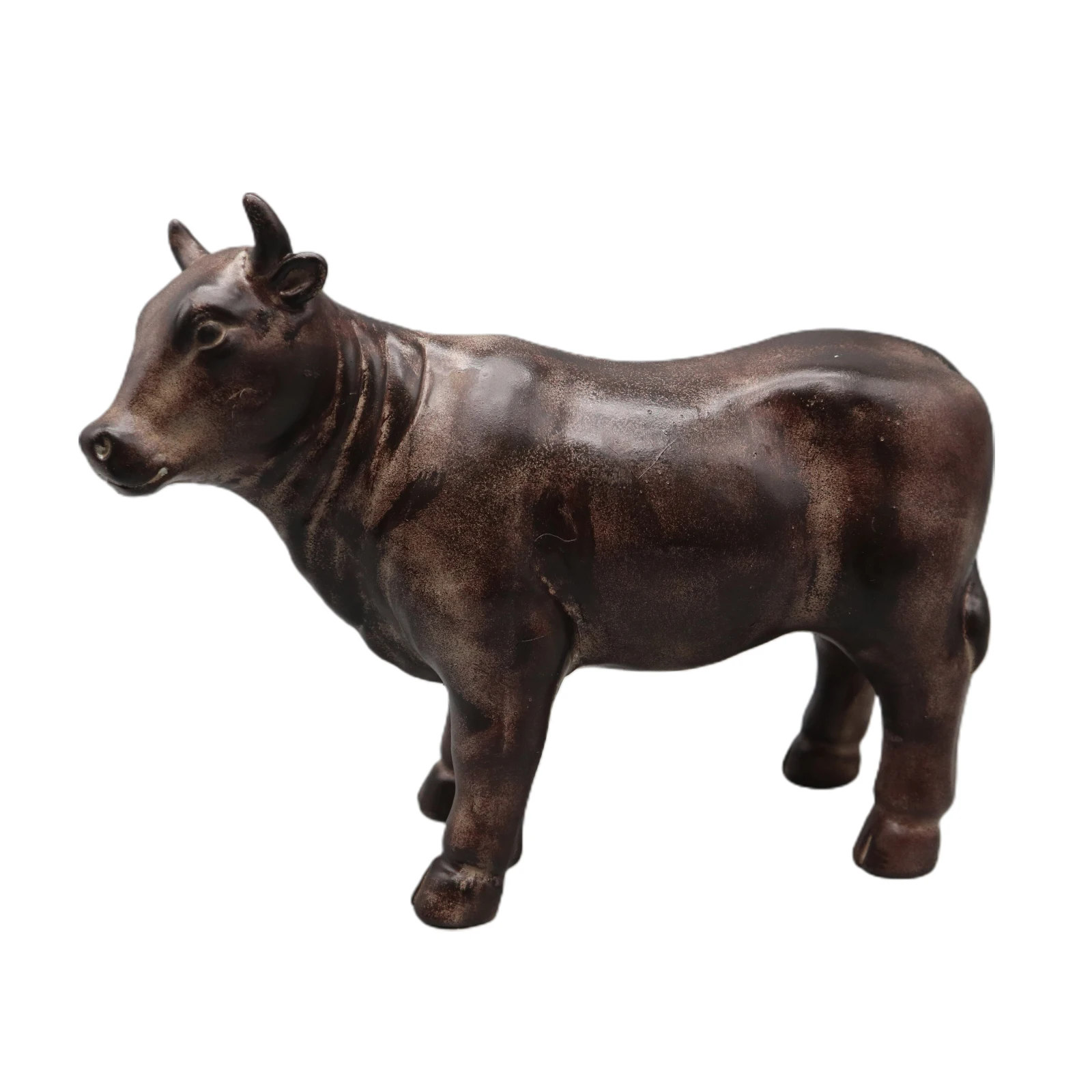 Crafts Ceramic Cow Statue White Ceramic Cow Figurine For Home ...