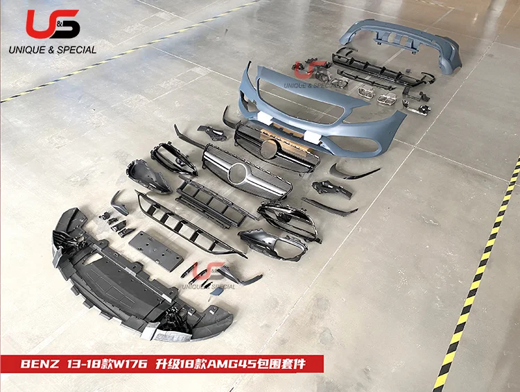 High Quality A45 Body Kit For Mercedes Benz W176 Upgard To A45 Amg ...