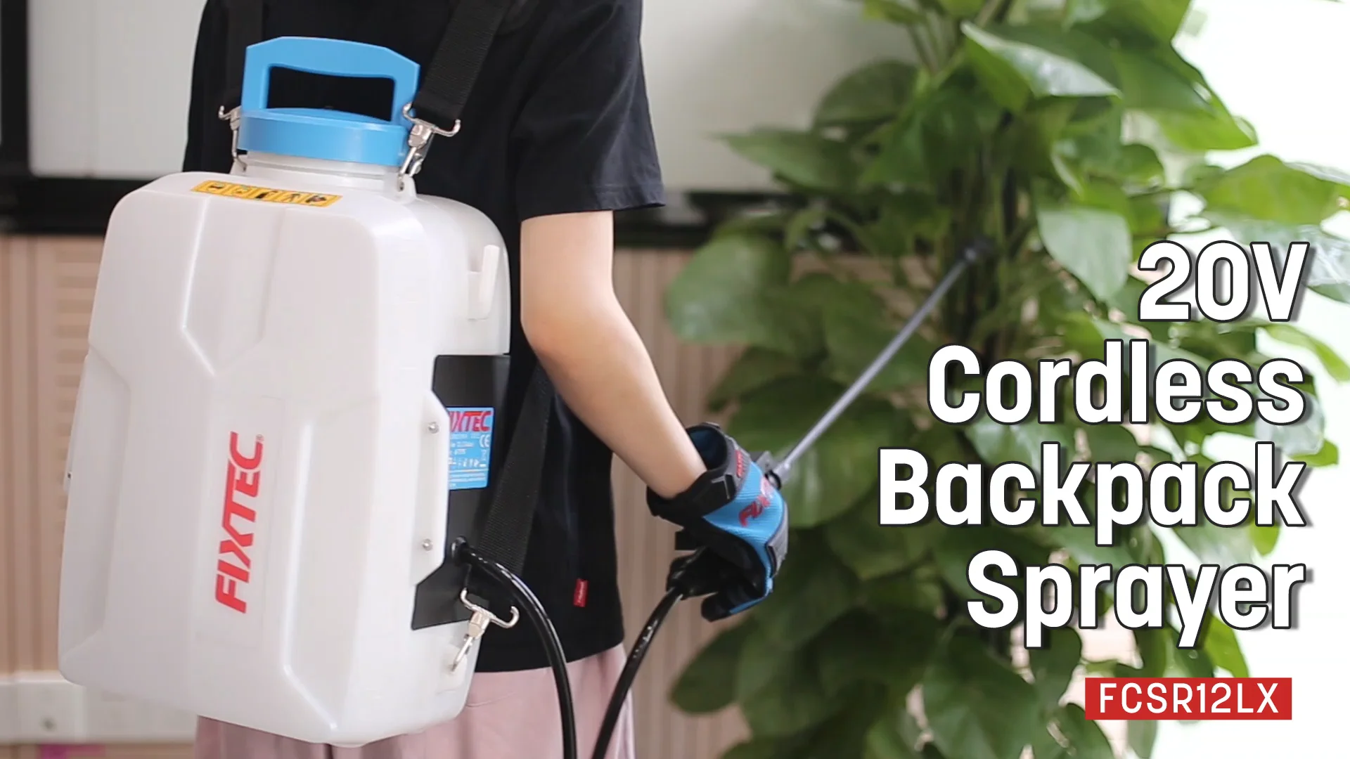 Fixtec Factory Cordless Backpack Sprayer Electric Agricultural Power ...