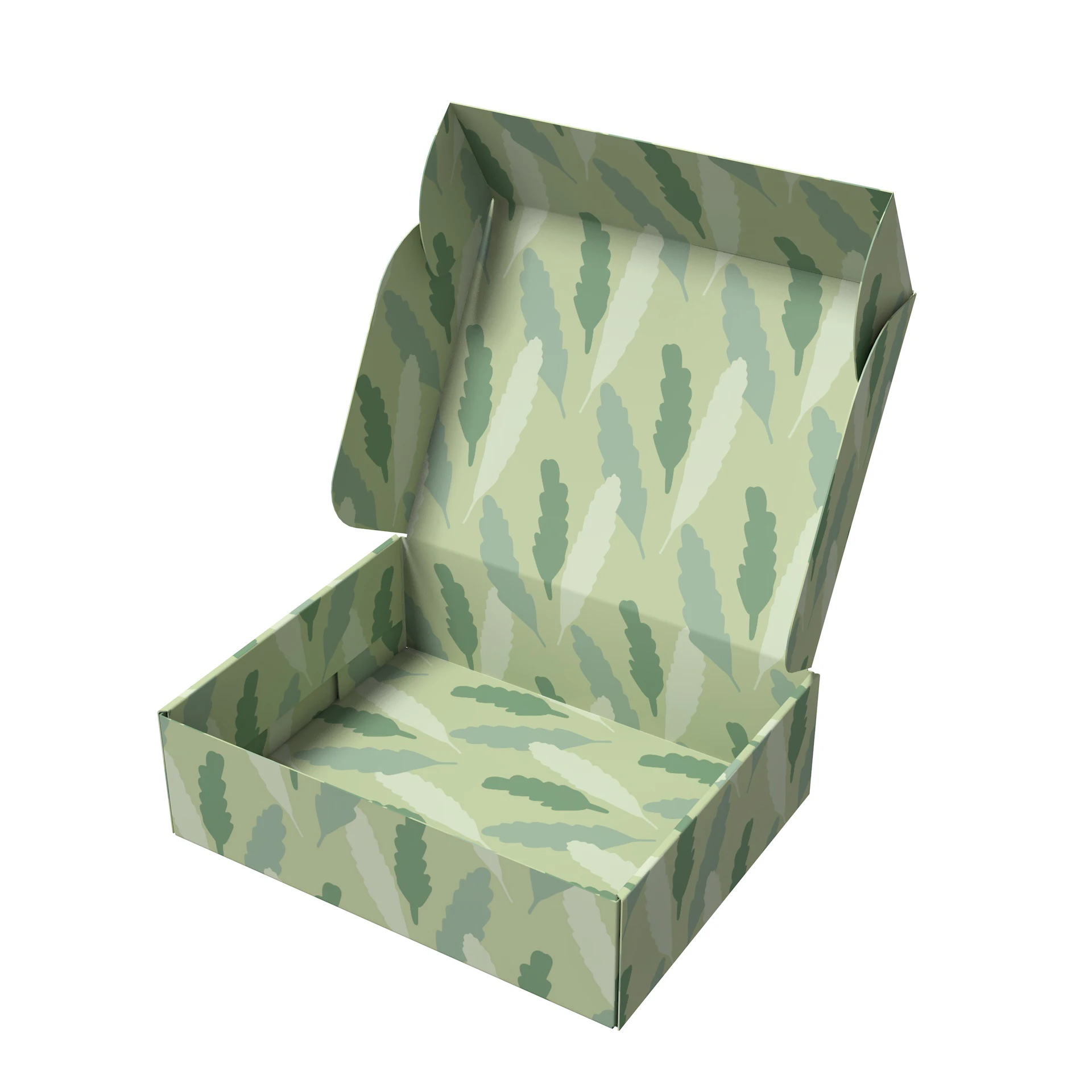 Custom Corrugated Cardboard Mailer Subscription Box Packaging Clamshell Wigs Gift & Craft Gift ...