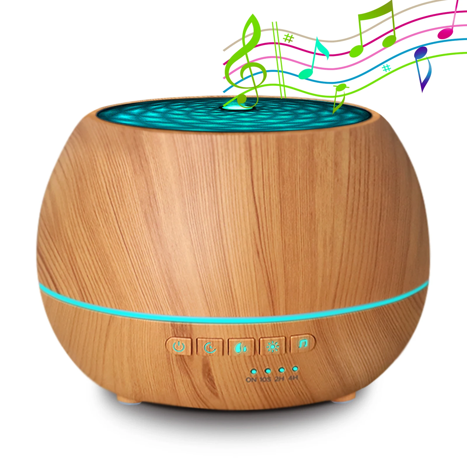 Remote Control Wood Grain Aromatherapy Aroma Difusers White Noise Air ...