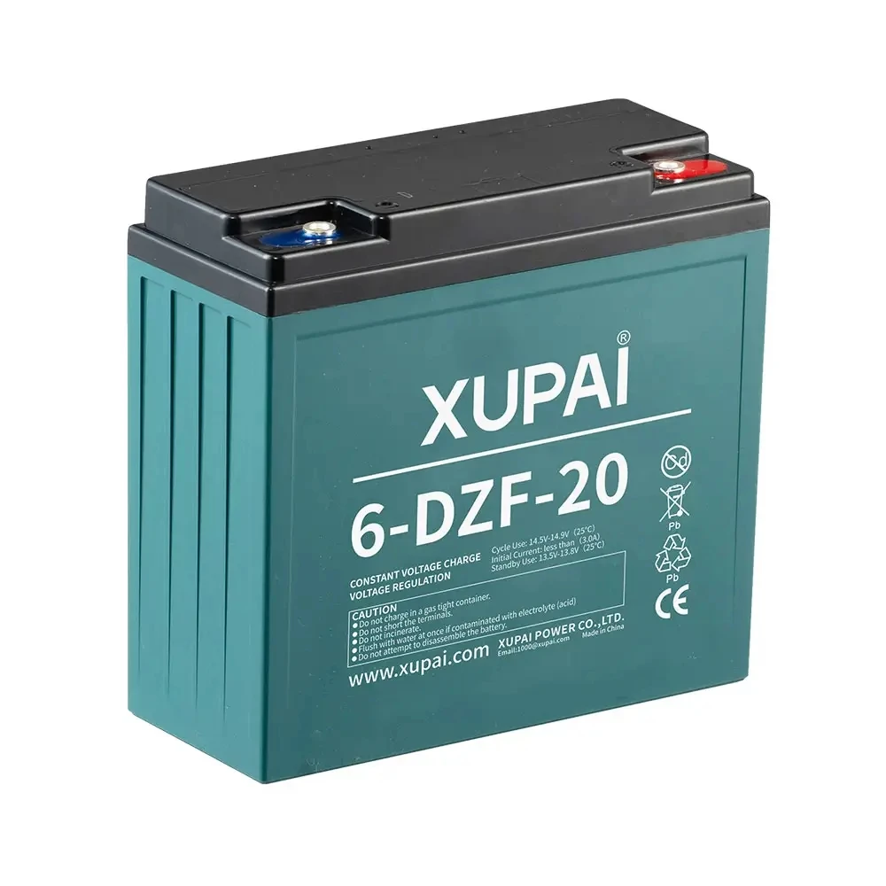 XUPAI 6 DZF 20 AH 12V 20AH Lead Acid Battery Lead Acid Battery for Ebike and Home Appliances ...