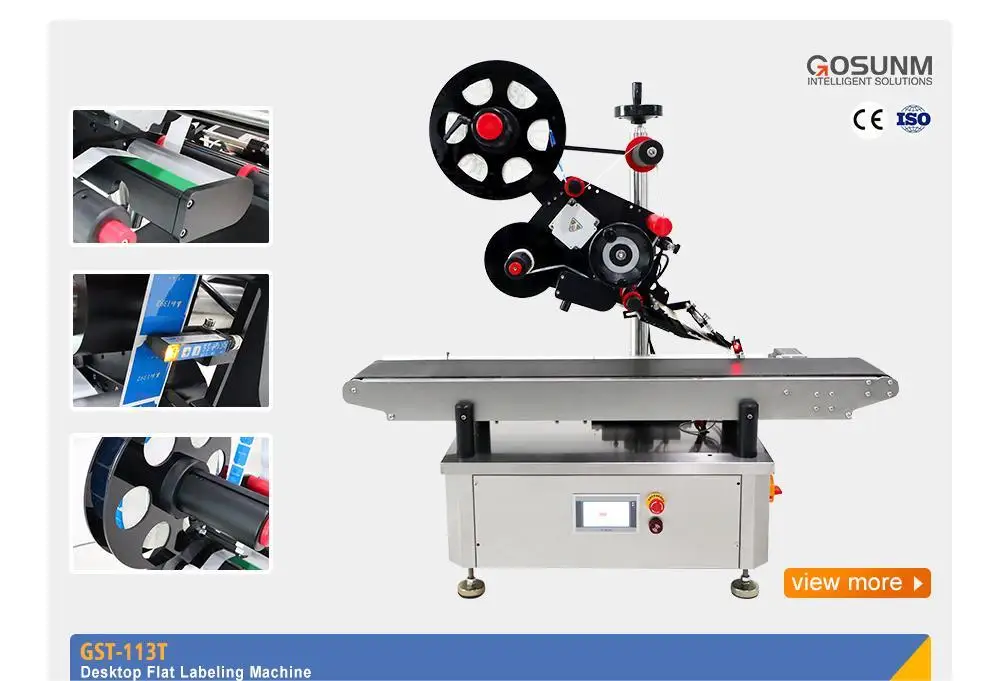 Automatic Label Applicator Machine Adhesive Sticker Flat Labeling ...