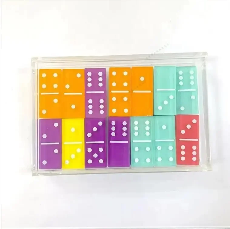 Acrylic Luxury Domino Set - Customizable for All Ages