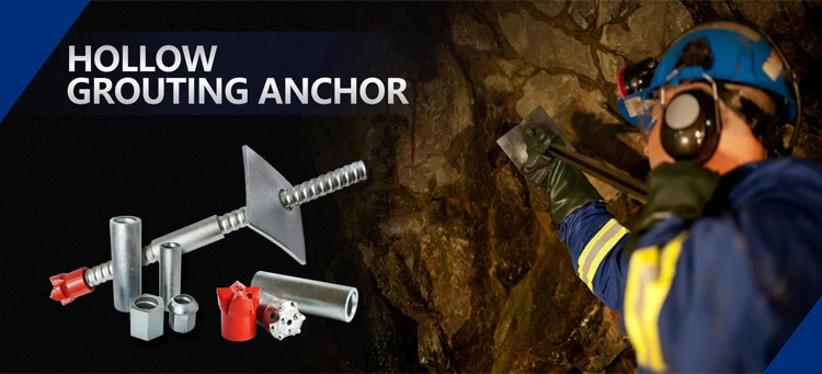 Self Drilling Anchor Bolt For Tunnel R32mm,R25mm,R51mm With Drill Bit ...