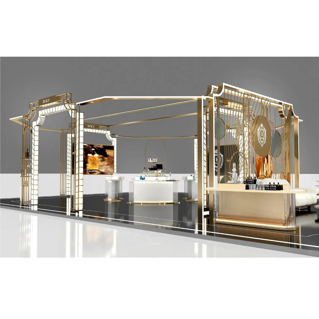 Wholesale Top Kiosk Design Booth Cosmetics Counter Modern Perfume Kiosk ...