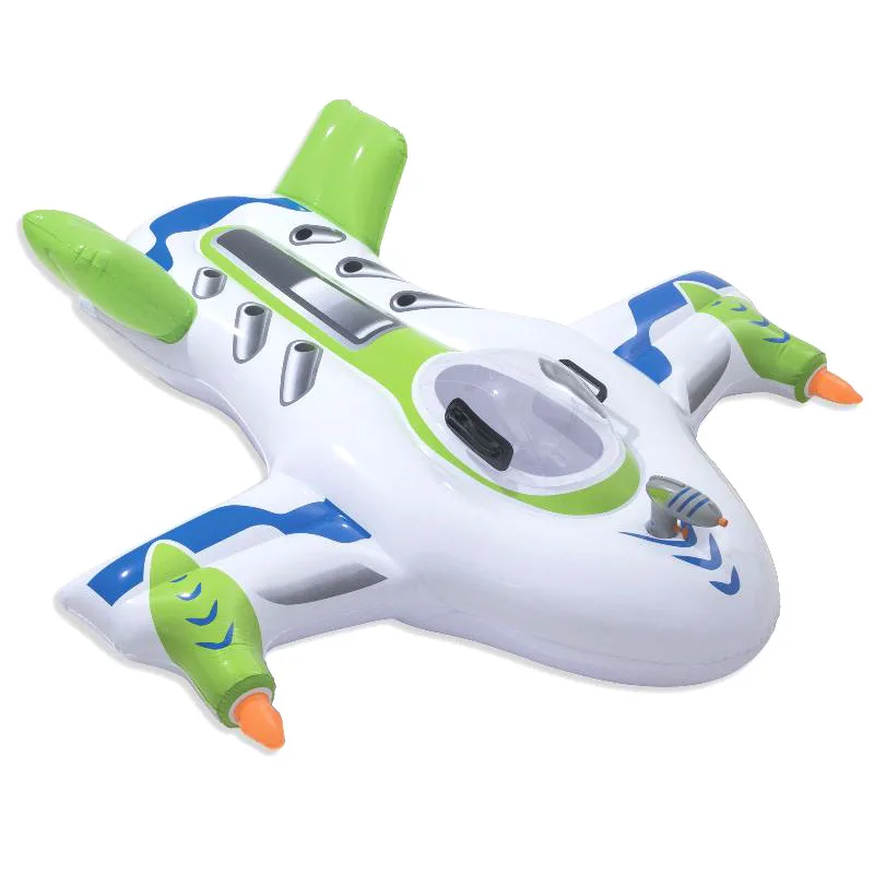 Child Plastic Jet Fighter Inflatable Ride Baby Floater Air Cushion ...
