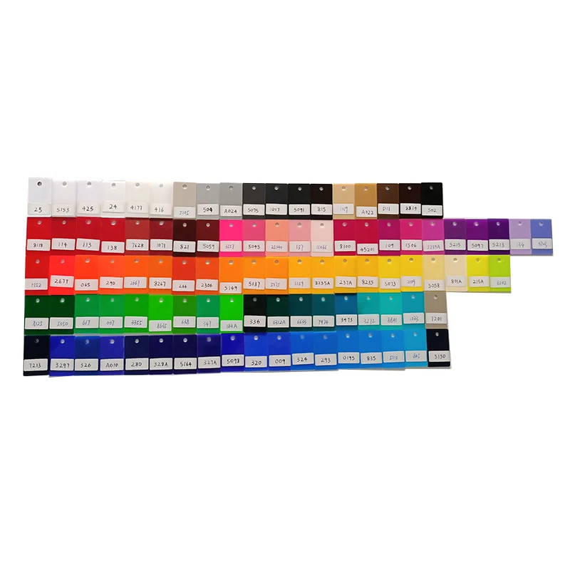 Color Sample Ring 5x7 Acrylic Sheets For Sale Sanitary Acrylic Sheets ...
