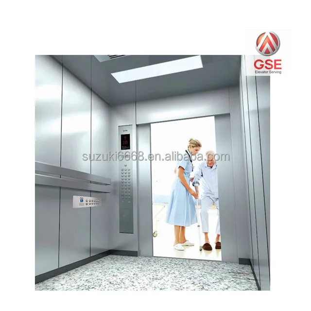 Machine Room Type Medical Elevators Health-center Hospital Bed Elevator ...