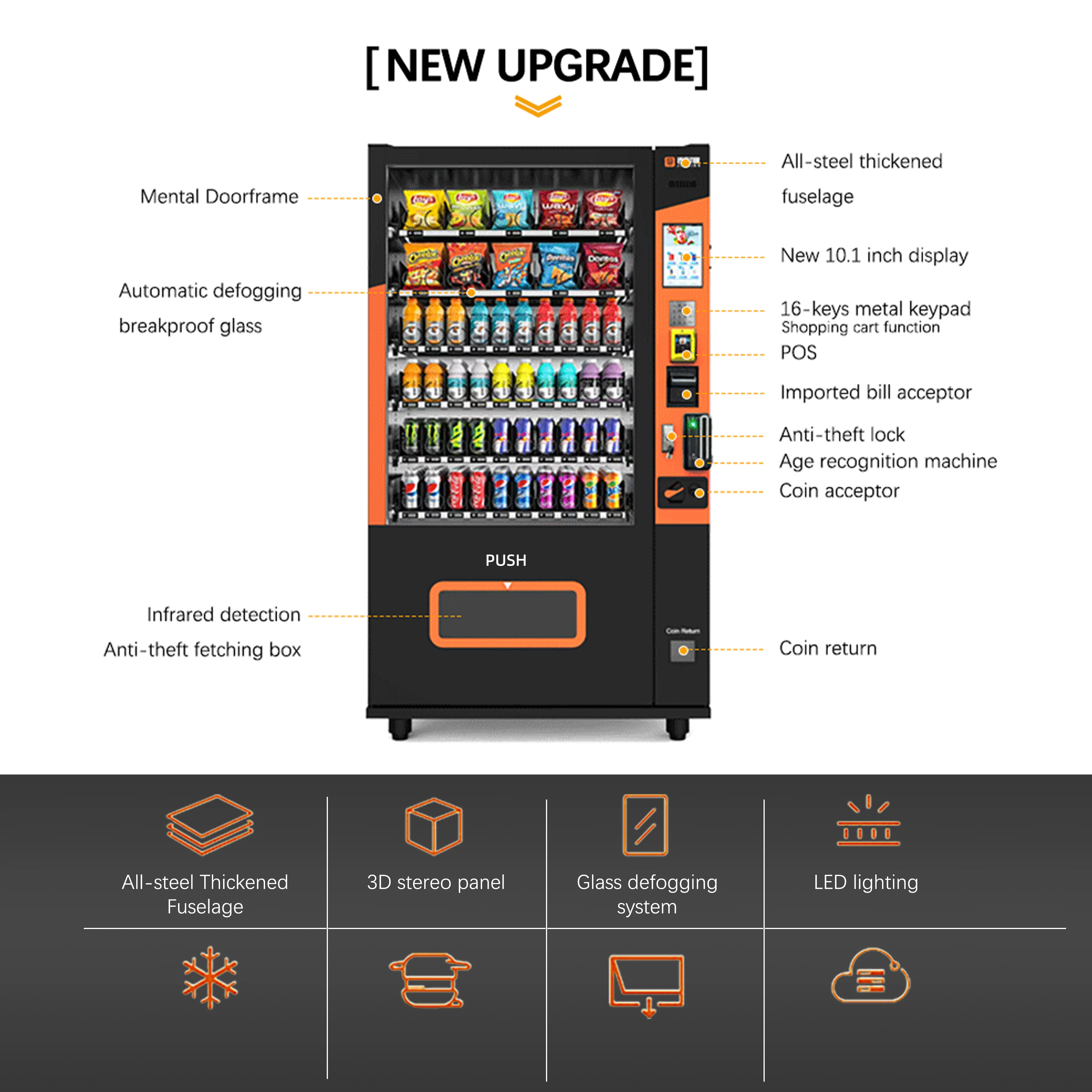 JSK Detergent Cold Drink Vending Machine for Small Business