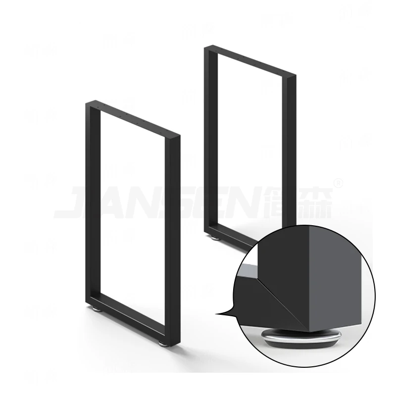 Black Steel Table Legs Cast Iron Coffee Dining Table Base Wrought Iron ...