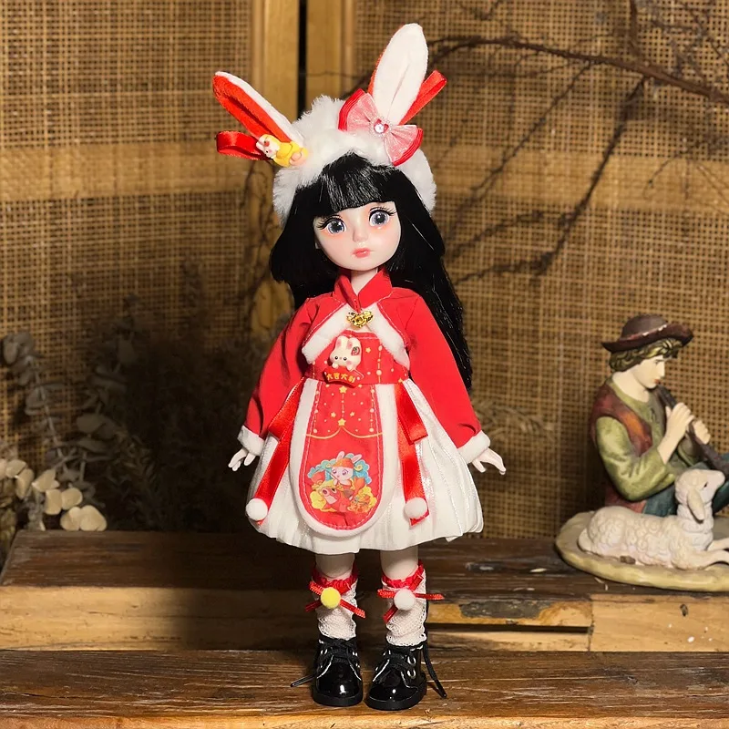 30cm Muneca Doll - 12-Inch Boneca Girl Doll with Movable Joints
