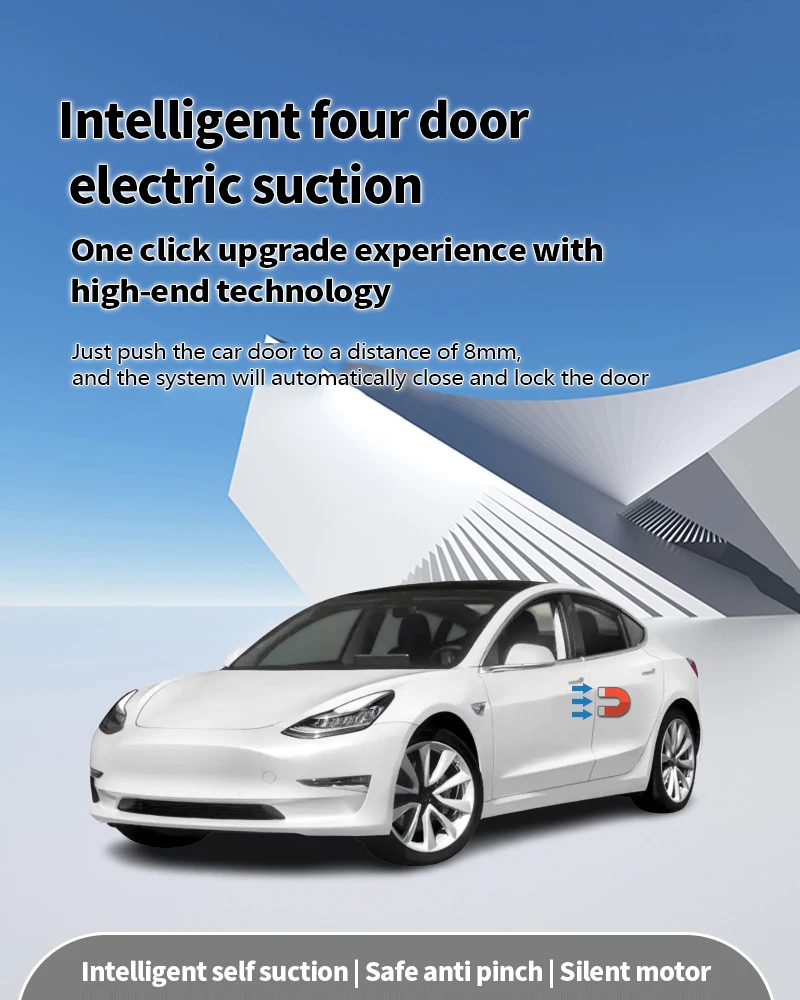 Tesla Model 3 Y X S Accessories Automatic Closing Wireless Smart Soft ...