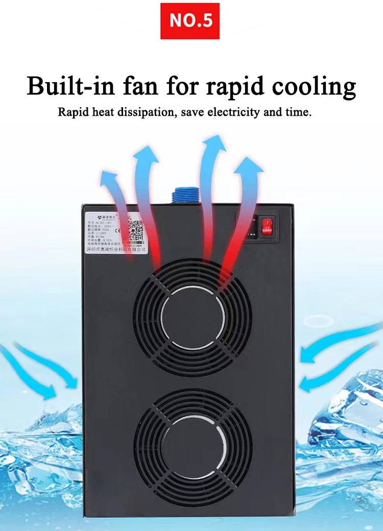 High Productivity Water Cooled Mini Chiller for Aquariums