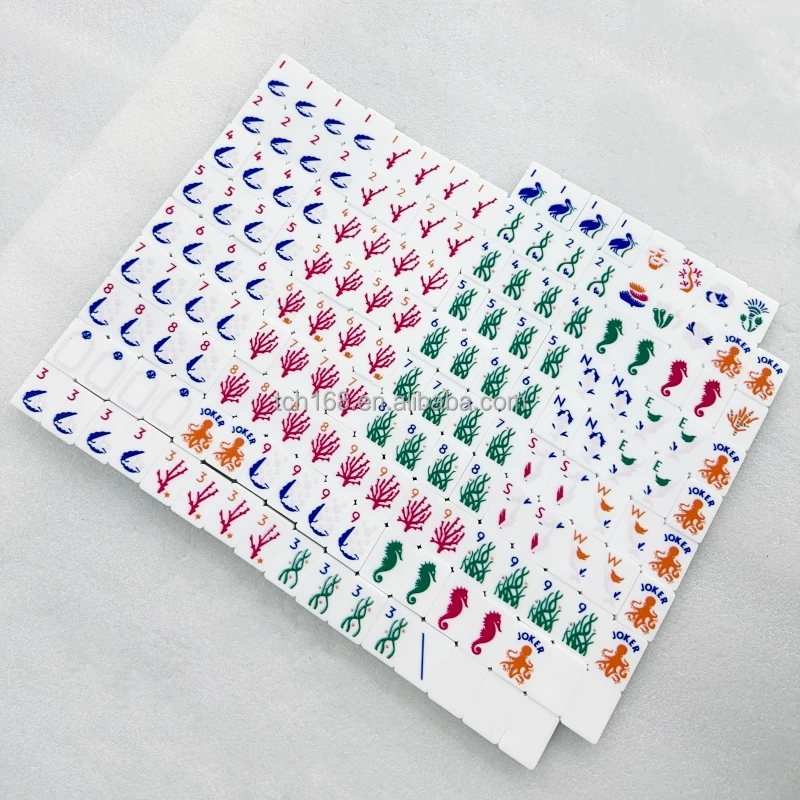 Custom American Malaysia Japanese Mahjong Tiles Acrylic Mahjong Set for ...
