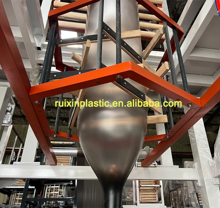 HDPE LDPE Polythene Recycling Material Garbage Bag Blown Film Machine ...